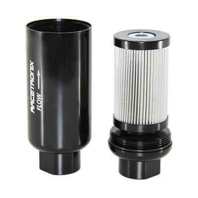 Racetronix FILTER-1212B Fuel Filter Housing, Ø50mm -12ORB, BLACK – Full ...