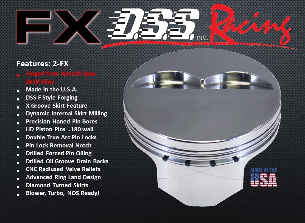 DSS Racing Pistons K2-6225-3830 231 V6 & GN Buick V6 & Grand National ...
