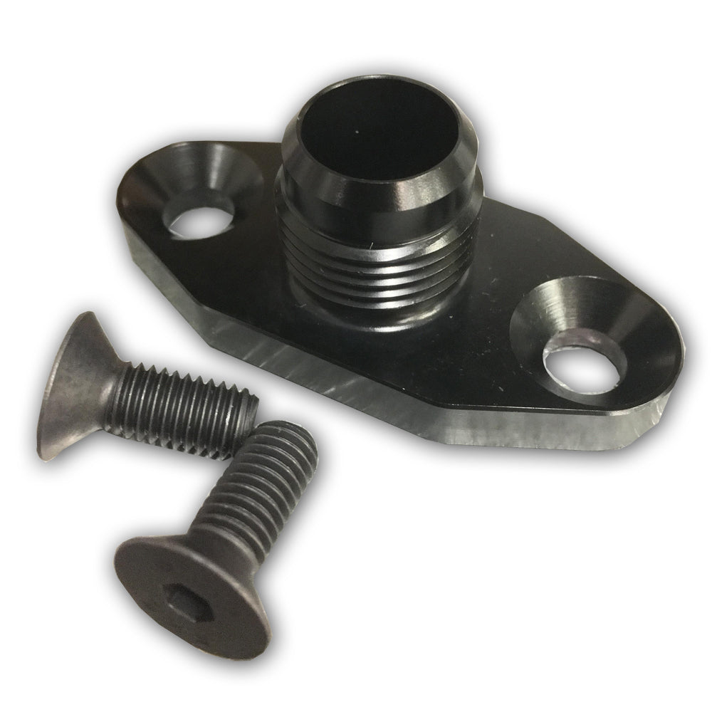 Precision Turbo Oil Drain Flange / Fitting T3/T4 -10 AN High Flow ...