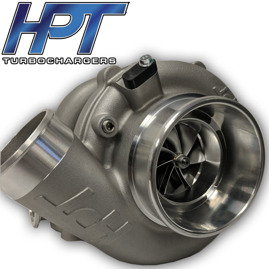 HPT Turbochargers F2 Series Billet Dual Ball Bearing 6466 w/ Stainless ...