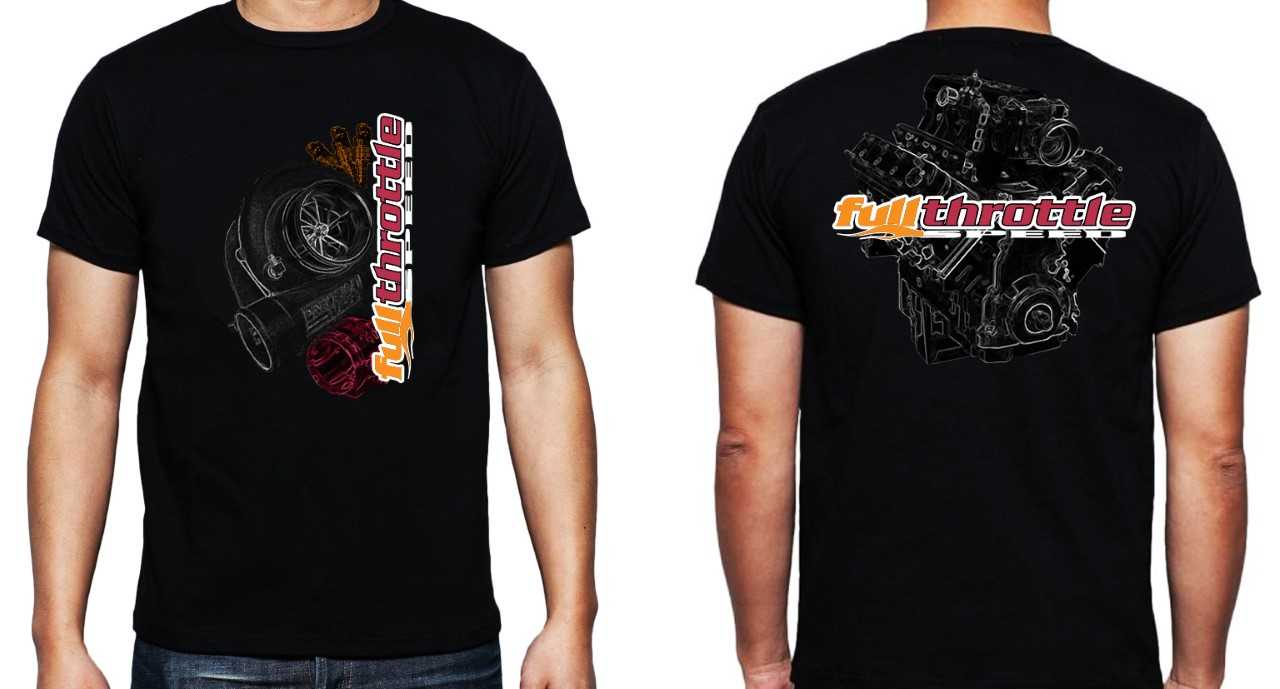 Full Throttle Speed 2018 Tee Shirt "Core Values" NEW, Black